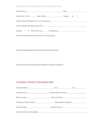 Fillable Online lee STEM Camp Registration Form - Lee College Fax Email ...