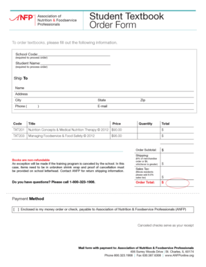 Fillable Online blinn Student Textbook Order Form - blinn Fax Email ...