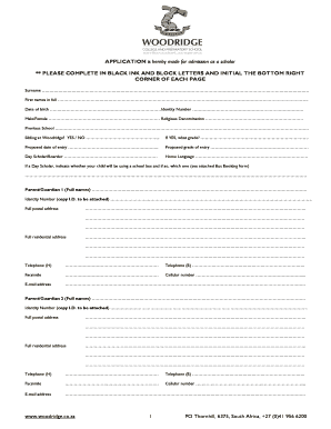 Fillable Online woodridge co thornhill6375 form Fax Email Print - pdfFiller