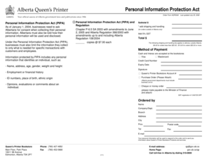 Fillable Online servicealberta Order Form for Personal Information ...