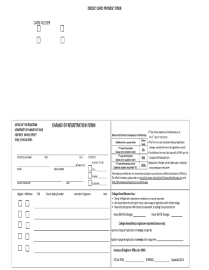 Fillable Online hilo hawaii CHANGE OF REGISTRATION FORM - University of ...