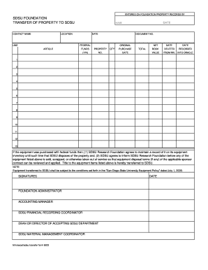 Fillable Online bfa sdsu Sdsu transfer form1 v2xlsx Fax Email Print ...