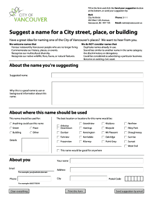 Fillable Online vancouver Download the form - City of Vancouver Fax ...