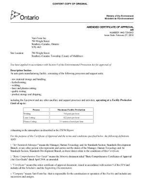 Vari Certificate - Fill Online, Printable, Fillable, Blank | pdfFiller