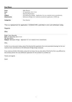 Fillable Online FW Batheaston Bridge - Application for non-material ...