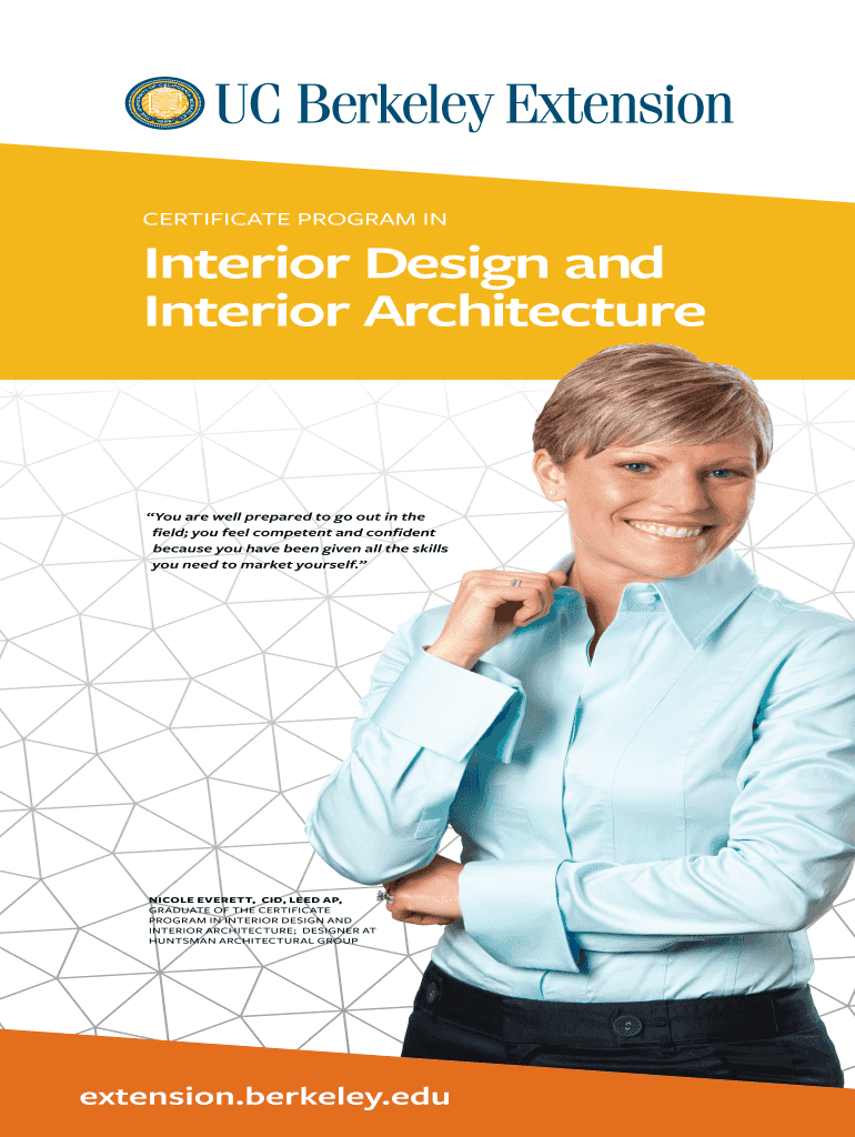Fillable Online Certificate Program in Interior Design and Interior ...