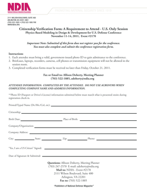 Fillable Online ndia Citizenship Verification Form: A Requirement to ...
