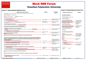 Fillable Online Project # 1 Sample Rejected Application Form Project ...