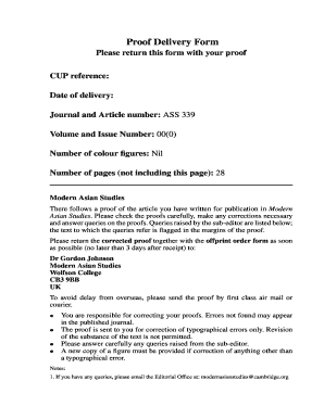 Fillable Online eprints qut edu Proof Delivery Form - QUT ePrints ...