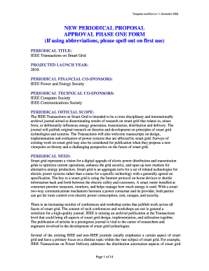 Fillable Online grouper ieee NEW PERIODICAL PROPOSAL APPROVAL PHASE ONE ...