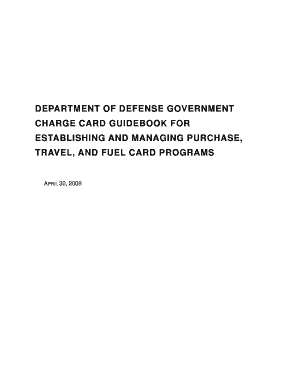 Fillable Online acq osd Department of Defense Government Charge Card ...