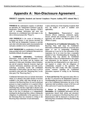 Fillable Online ieso Reliability Standards and Internal Compliance Program Auditing Public ...