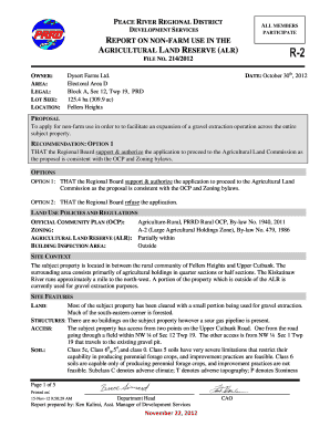 Fillable Online prrd bc dysert farms ltd form Fax Email Print - pdfFiller