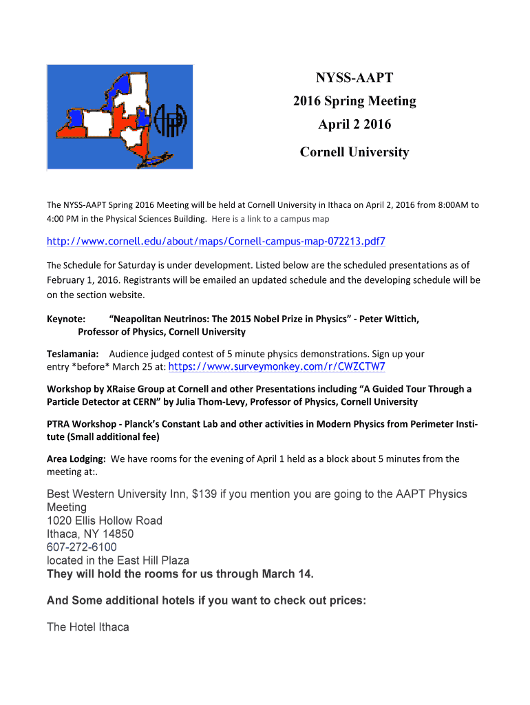 Fillable Online nyss-aapt Download Announcement pdf with registration ...