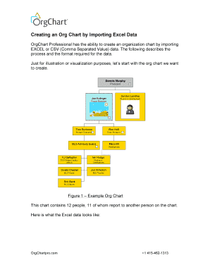 Fillable Online OrgChart Professional has the ability to create an organization chart by ...