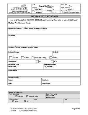 Fillable Online Biopsy Notification Form - Melbourne Radiology Clinic ...
