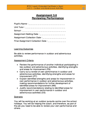 Fillable Online 14-19nw org Assignment 36 Reviewing Performance - 14 ...