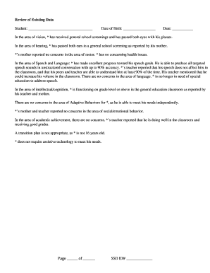 Fillable Online studentrpt ssd k12 mo Page of SSD ID - studentrpt ssd ...