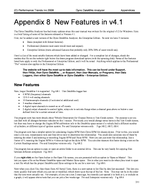 Fillable Online Appendix 8 New Features in v4 - Performance Trends Inc ...