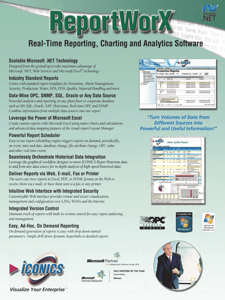 Fillable Online Real-Time Reporting, Charting and Analytics Software ...