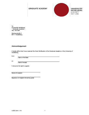 Fillable Online graduateacademy uni-heidelberg Kopfbogen hoch - Universit t Heidelberg Fax Email ...