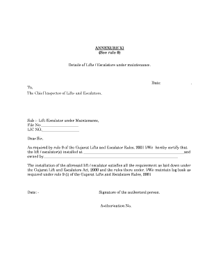 Gujarat Lifts And Escalators Rules 2001 - Fill Online, Printable ...