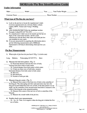 Fillable Online MOR/ryde Pin Box Identification Guide - Rex and Sons ...