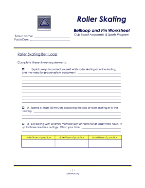 Fillable Online cubsource Roller Skating - cubsourceorg Fax Email Print ...