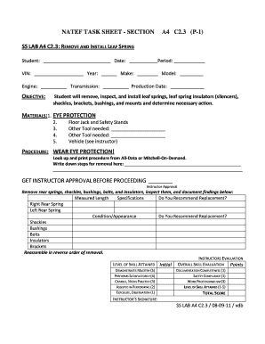 Natef Task Sheets Pdf - Fill Online, Printable, Fillable, Blank | pdfFiller