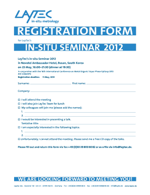 Fillable Online To download registration form. - Semiconductor Today ...