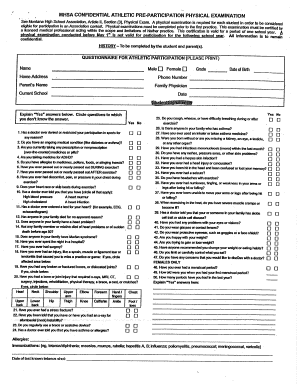 Fillable Online MHSA Physical Form - TruaxBiology.Com Fax Email Print ...