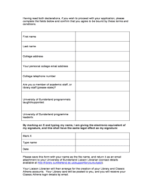 Fillable Online library sunderland ac 2014 Local Partner College Staff Form.doc Fax Email Print ...
