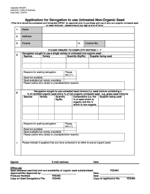 Fillable Online iofga EN IOFGA Seed Derogation Formdoc - iofga Fax ...