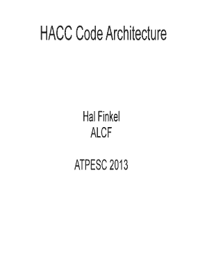 Fillable Online HACC Code Architecture Fax Email Print - pdfFiller