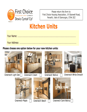 Fillable Online fcha org form - Kitchen unitsdoc - fcha org Fax Email ...