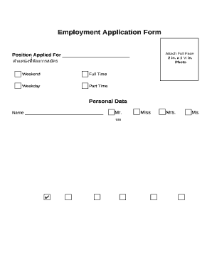Fillable Online rose-marie ac Employment Application Form - Rose Marie ...