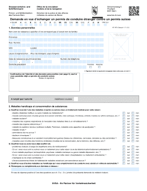 Fillable Online pom be Gesuch um Austausch eines ausl ndischen F ...