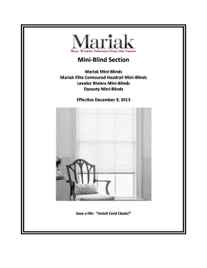 Fillable Online Mini-Blind Section - mariakcom Fax Email Print - pdfFiller