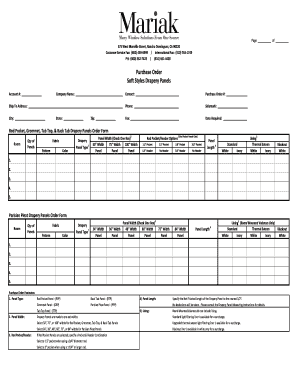 Fillable Online Purchase Order Soft Styles Drapery Panels - Mariak Fax ...