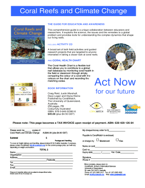 Fillable Online marineteachers org Climate change book order form ...