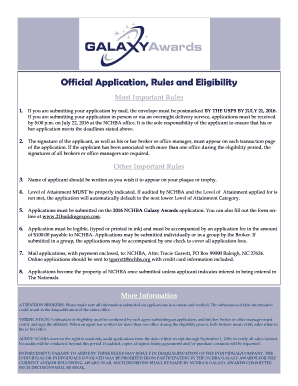 Fillable Online Official Application Rules and Eligibility Fax Email ...