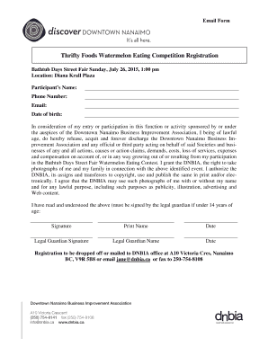 Fillable Online Thrifty Foods Watermelon Eating Competition ...