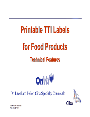 Fillable Online Printable TTI Labels Fax Email Print - pdfFiller