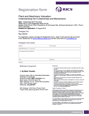 Fillable Online Plant and Machinery Valuation Understanding the Fax ...