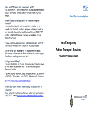 Fillable Online I have had PTS before; will I continue to get it Fax ...