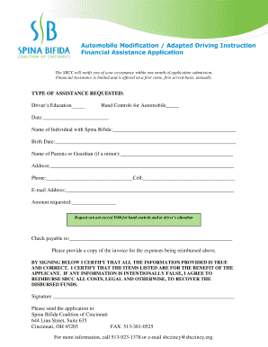 Fillable Online Automobile Modification Adapted Driving Instruction Fax ...