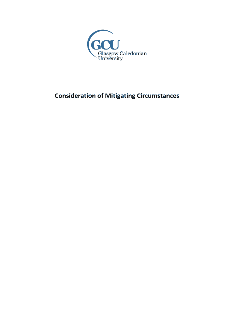 Fillable Online gcu ac Consideration of Mitigating Circumstances - gcu ...