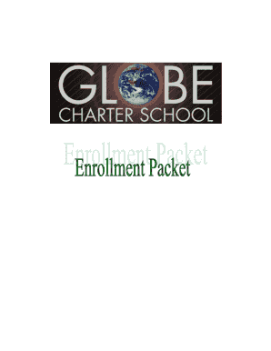 Fillable Online globecharter GLOBE Enrollment Packet - Globe Charter ...