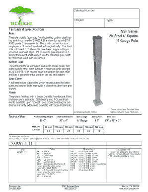 Fillable Online High EPA reinforced poles feature a 3' Fax Email Print ...