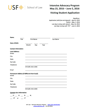 Fillable Online usfca 2016 IAP - Visiting Student Application.docx ...